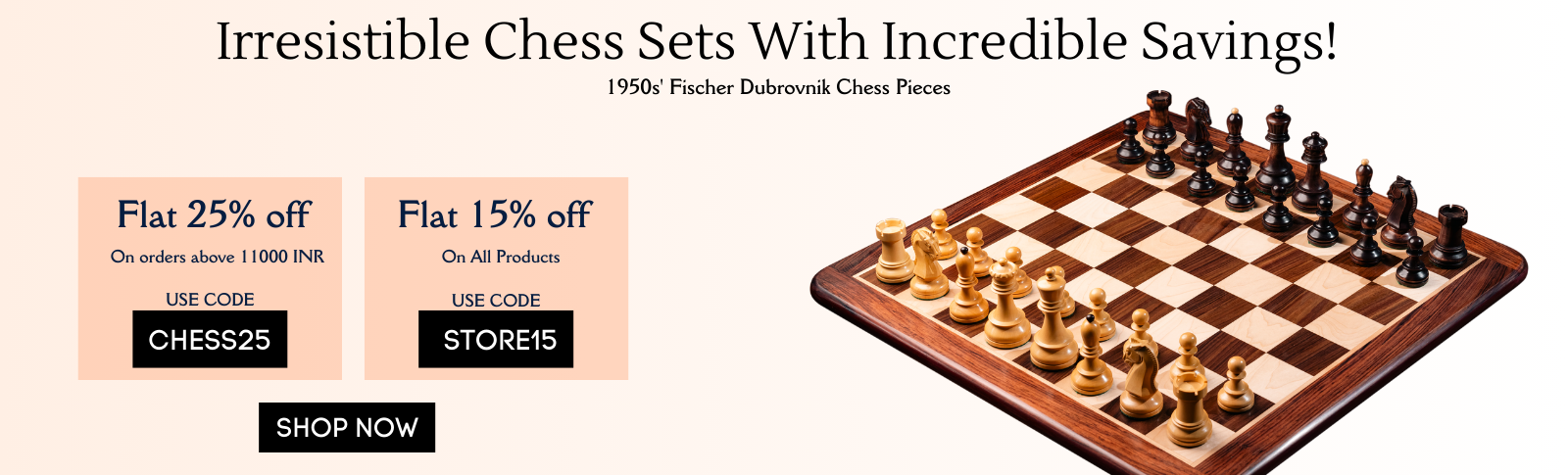 Buy Chess Pieces Sets & Boards at Royal Chess Mall India