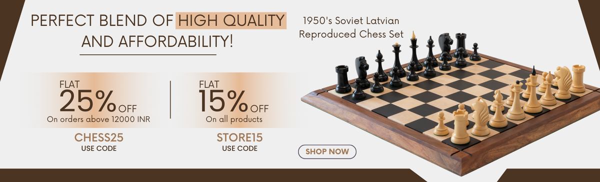 Buy Chess Pieces Sets & Boards at Royal Chess Mall India