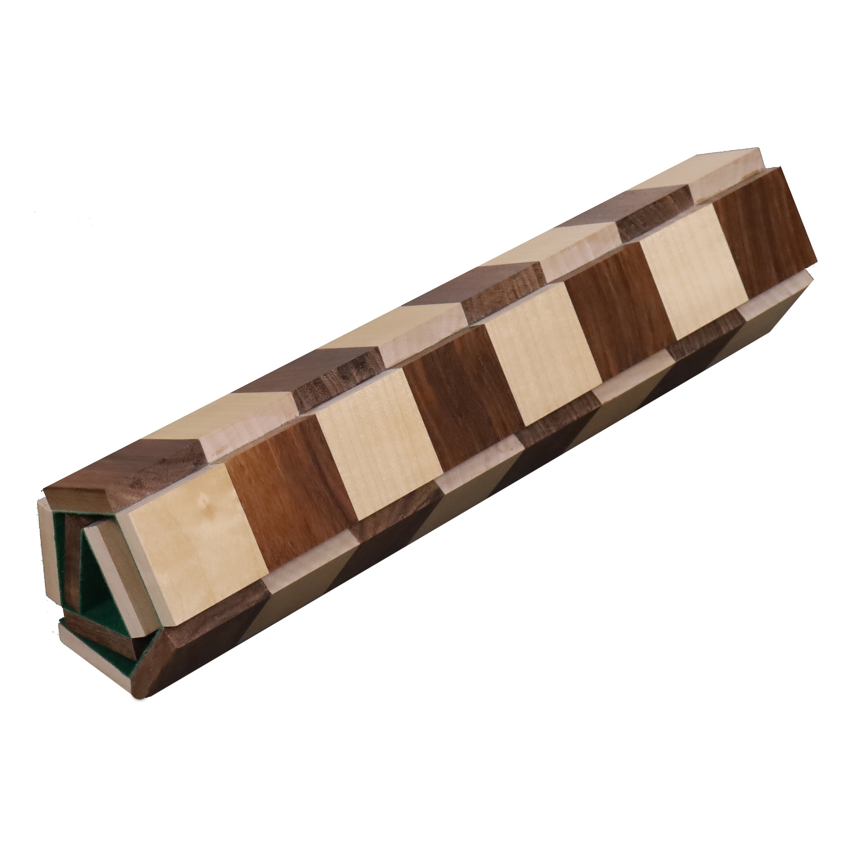 13" Solid Golden Rosewood Roll Up Travel Chess Board